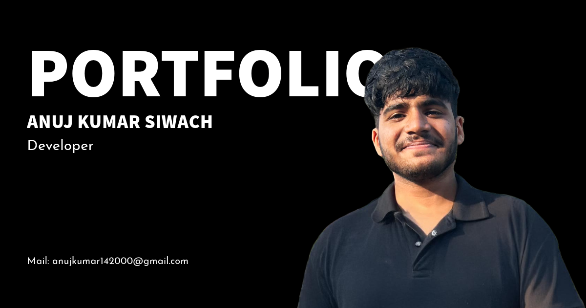 Anuj Siwach | Developer